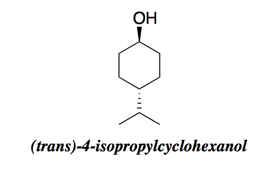 Solved OH (trans)-4-isopropylcy clohexanol | Chegg.com