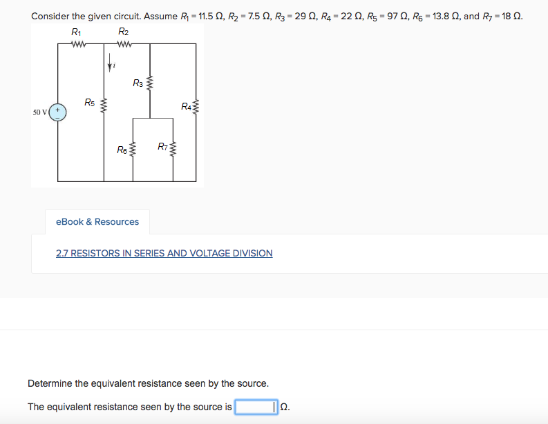 Solved Consider the given circuit. Assume R_1 = 11.5 Ohm, | Chegg.com