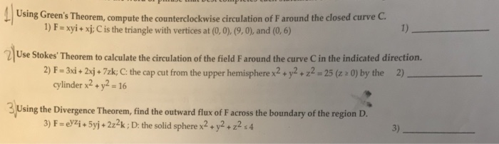 Solved Using Green's Theorem, compute the counterclockwise | Chegg.com