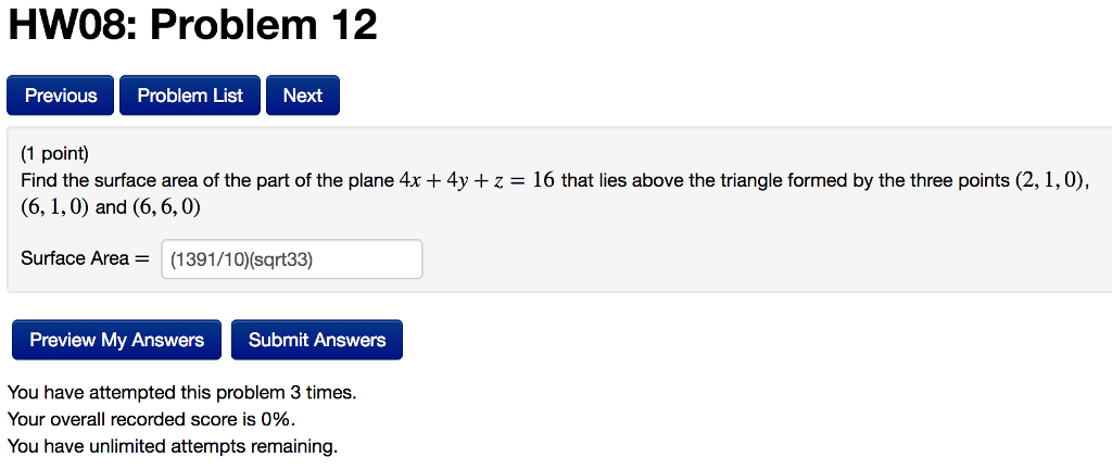 Solved HW08: Problem 12 Previous Problem List Next 1 point) | Chegg.com