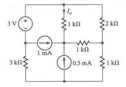 Solved 1) . Find Io in the circuit below using | Chegg.com
