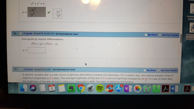 Solved y-6 Assign COMS 10, 0-1 points scalcET835507??. 014 | Chegg.com