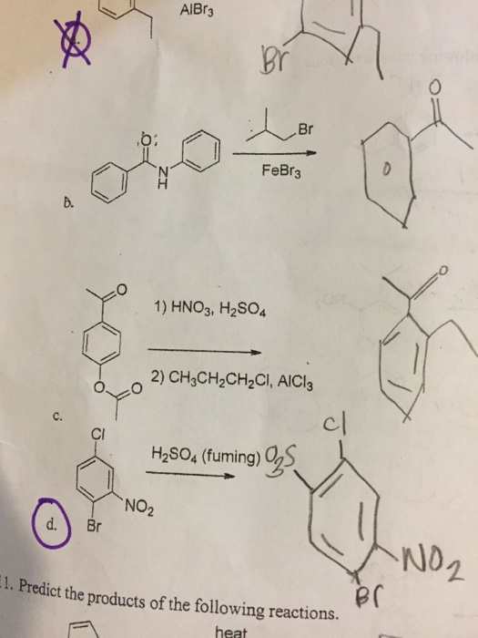Solved Determine The Product Of The Following Reactions Can