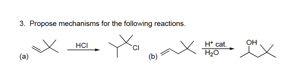 Solved Propose mechanisms for the following reactions. | Chegg.com Solved Propose mechanisms for the following reactions. | Chegg.com