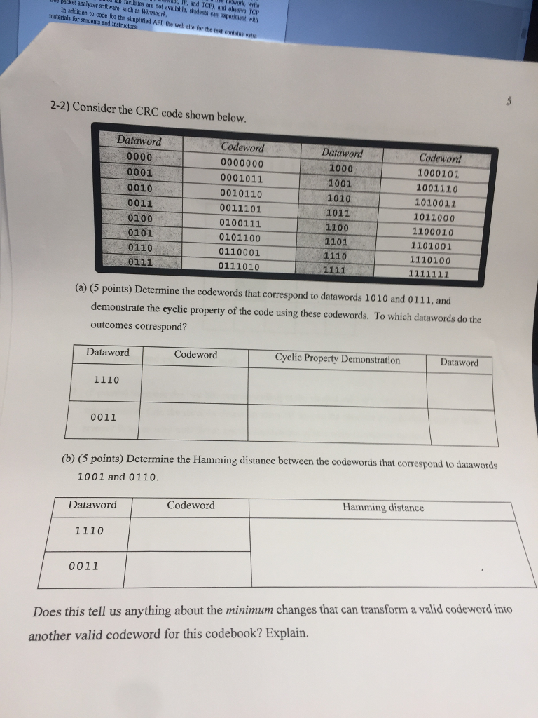 Solved ework, w , and TCP), and obseve TCP lacilites are hot | Chegg.com