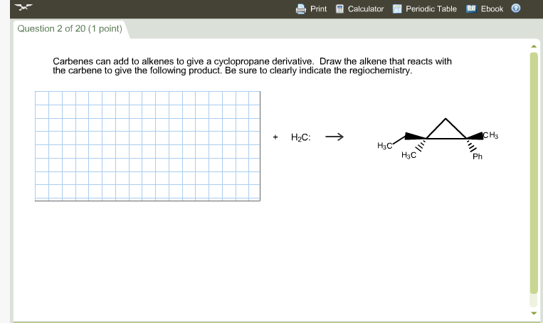 Solved Carbenes can add to alkenes to give a cyclopropane | Chegg.com