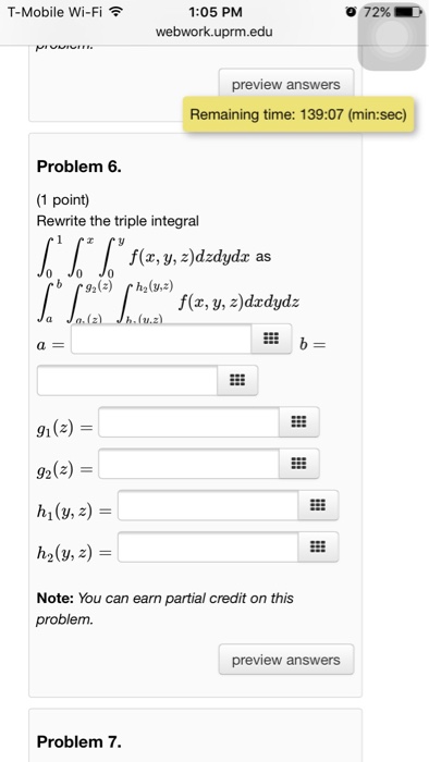 Solved Rewrite the triple integral integral_0^1 integral_0^x | Chegg.com