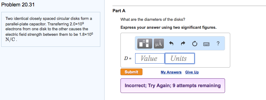Two identical closely spaced circular disks form | Chegg.com