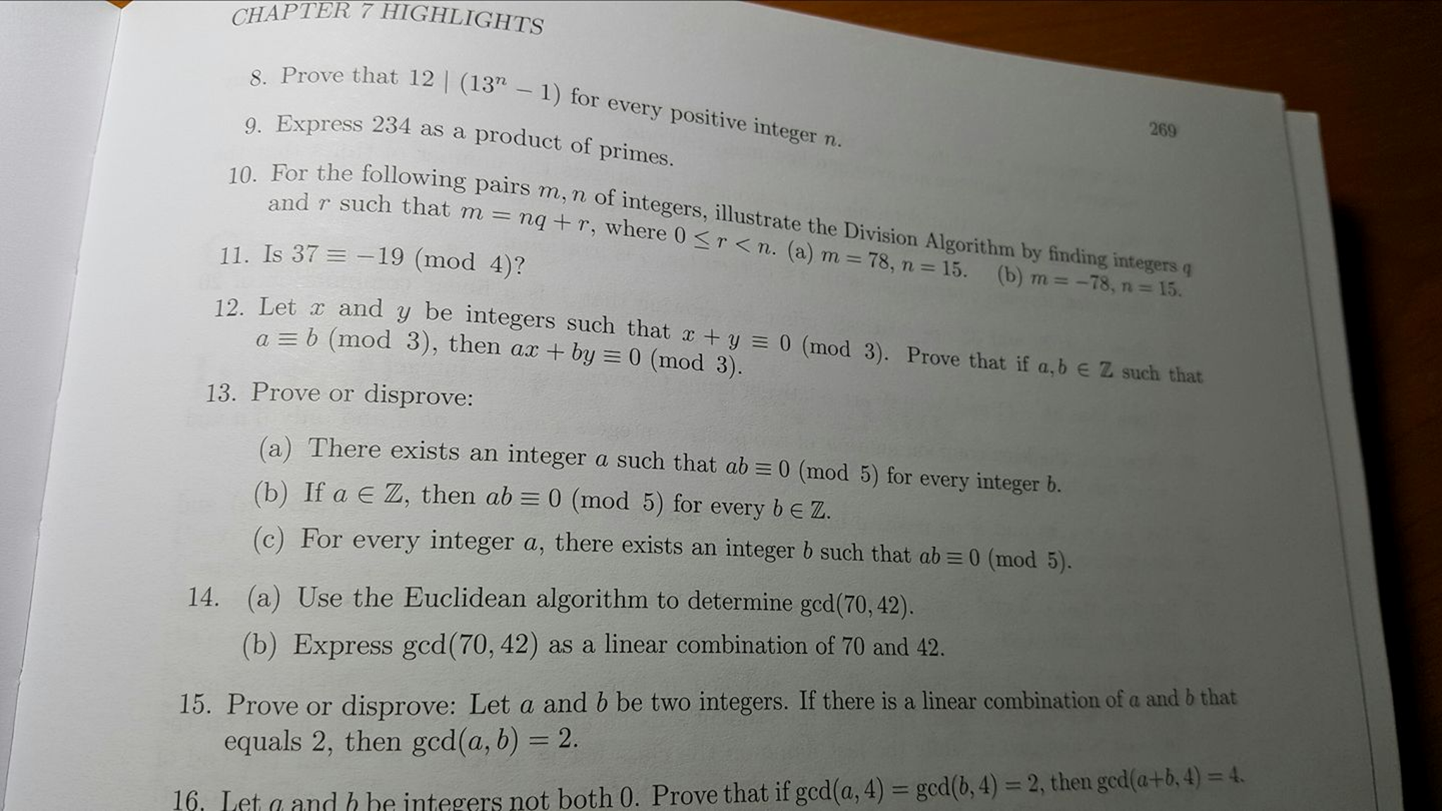 Solved Prove that 12 |(13^n - 1) for every Positive integer | Chegg.com