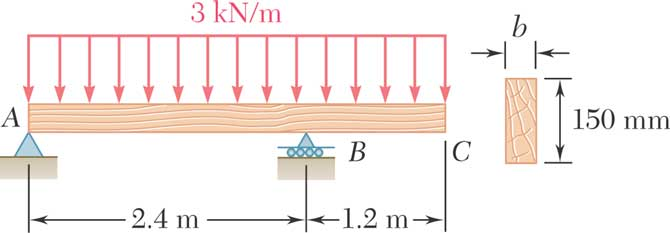 Solved For the beam and loading shown, design the cross | Chegg.com