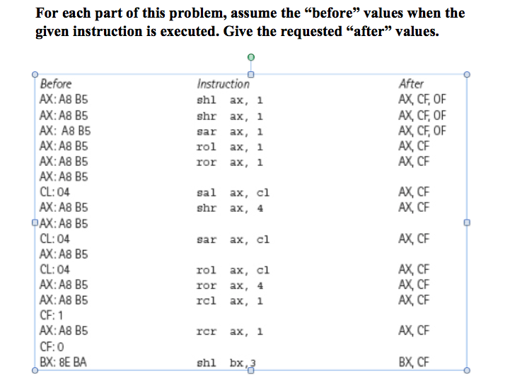 Solved For Each Part Of This Problem Assume The Before