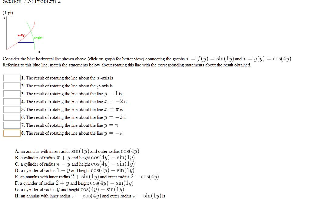 Solved Consider the blue horizontal line shown above (click | Chegg.com