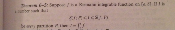 Solved Theorem 6-5: Suppose f is a Riemann integrable | Chegg.com