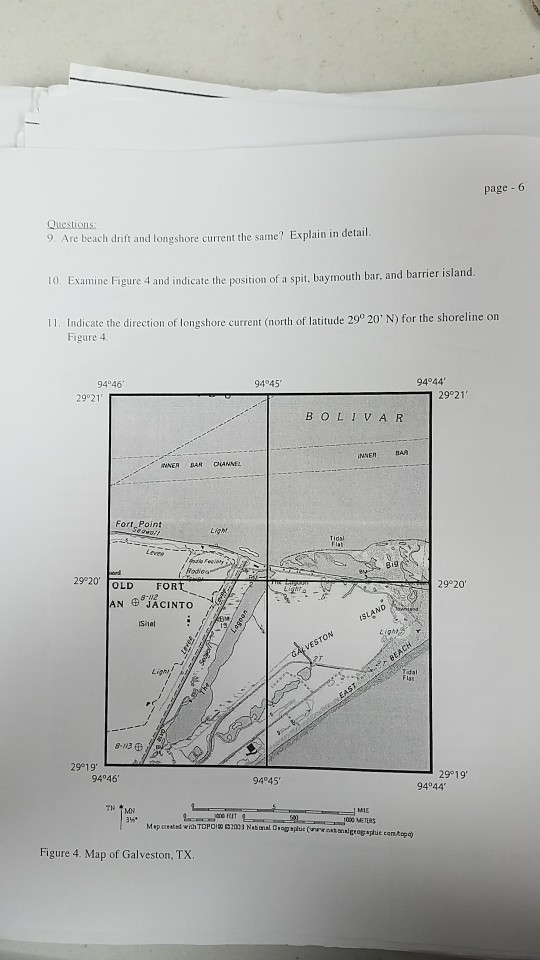 Solved page Laboratory Exercise #6-Shoreline Processes | Chegg.com