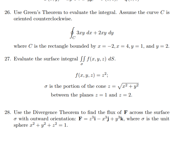 Solved 26. Use Green's Theorem to evaluate the integral. | Chegg.com Solved 26. Use Green's Theorem to evaluate the integral. | Chegg.com