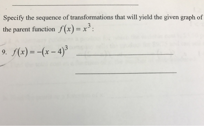 Solved Specify the sequence of transformations that will | Chegg.com