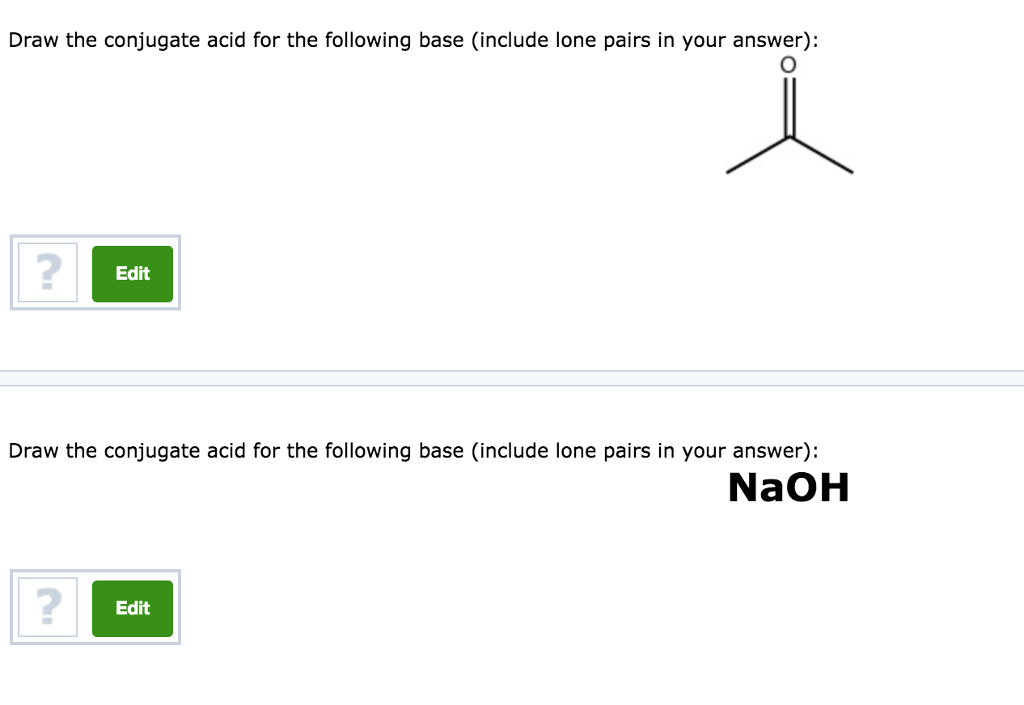Solved Draw the conjugate acid of the following base | Chegg.com