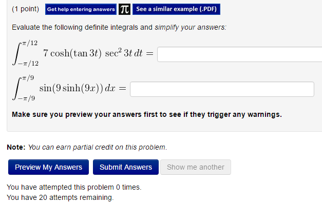 Solved Evaluate the following definite integrals and | Chegg.com
