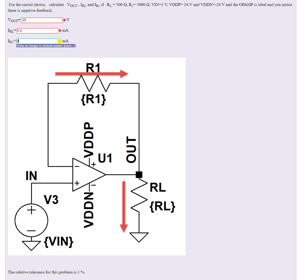 Solved For the circuit shown calculate VOUT , IRL and IRI if | Chegg.com