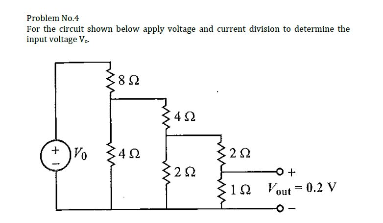 Solved For The Circuit Shown Below Apply Voltage And Current 