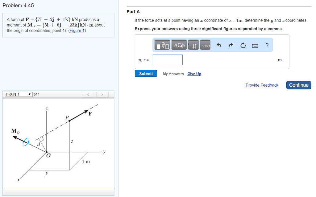 Solved ± Moment of a Force: Vector Formulation Part A | Chegg.com