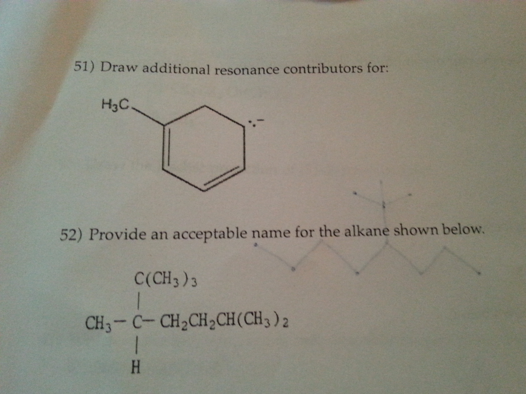 Solved Draw additional resonance contributors for: Provide | Chegg.com