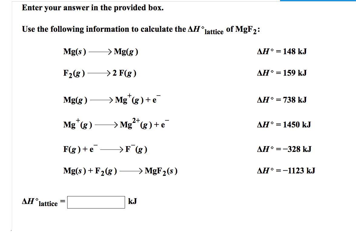 Solved Use the following information to calculate the delta | Chegg.com