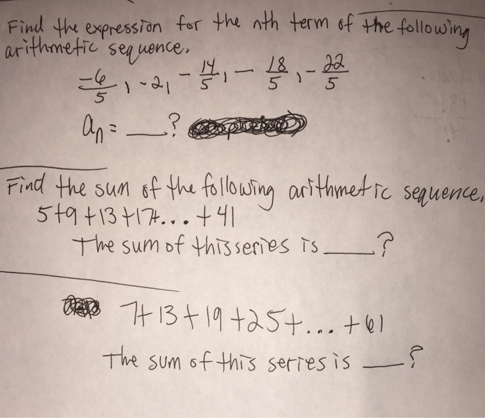 Solved Find the expression for the term of the following | Chegg.com