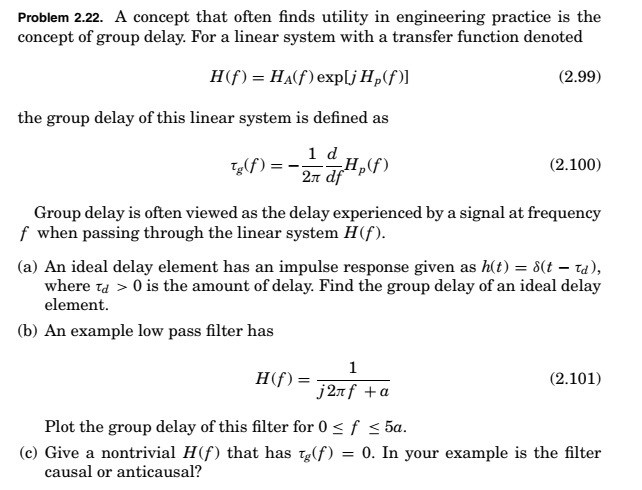 Solved Problem 2.22. A concept that often finds utility in | Chegg.com