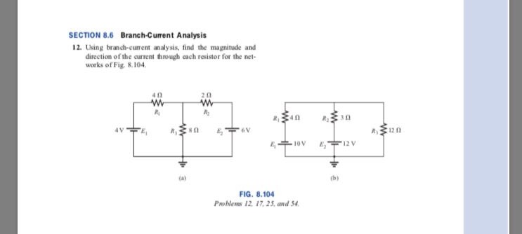 Solved Using branch - current analysis, find the magnitude | Chegg.com