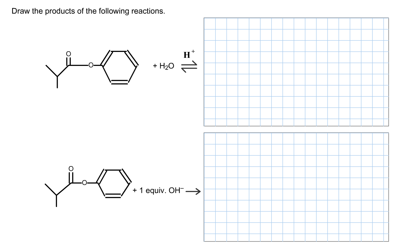 Solved Draw the products of the following reactions. 1 | Chegg.com