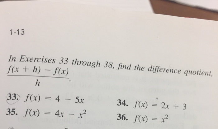 Solved In Exercises 33 through 38, find the difference | Chegg.com
