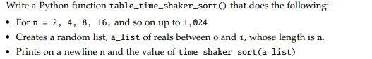 Solved import timeit def swap(a_list , i, j): | Chegg.com