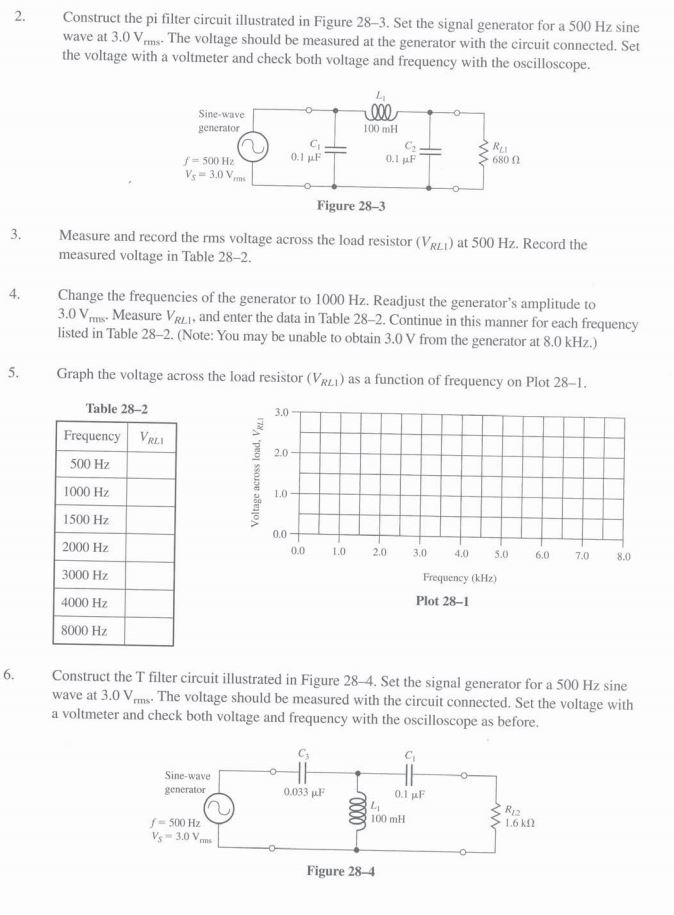 28 Passive Filters Name Date Class Passive Filters | Chegg.com