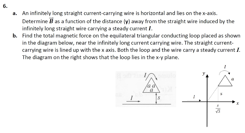 Solved An infinitely long straight current-carrying wire is | Chegg.com