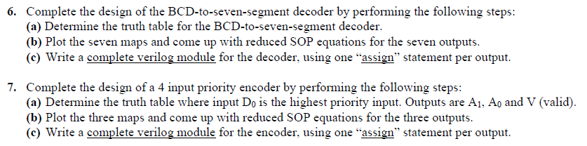 Solved Complete the design of the BCD-to-seven-segment | Chegg.com