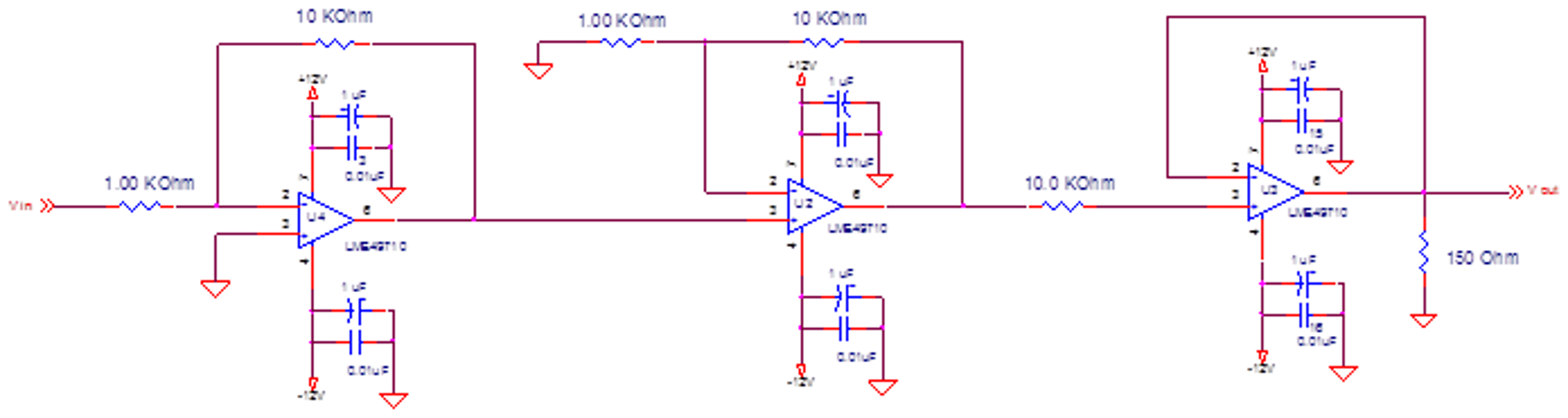 Solved 1.00 KOhm 10 Kohm 1.00 KOhm 10 Kohm 10.0 KOhm 150 Ohm | Chegg.com