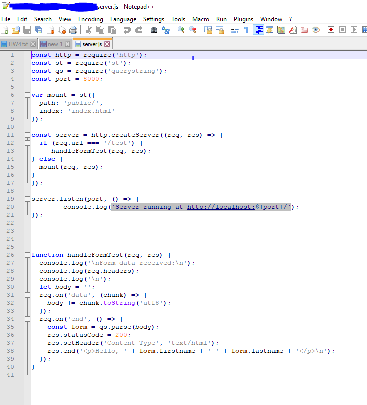 Solved Server Program: I have the code already produced, | Chegg.com