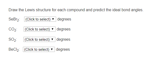 Solved Draw the Lewis structure for each compound and | Chegg.com