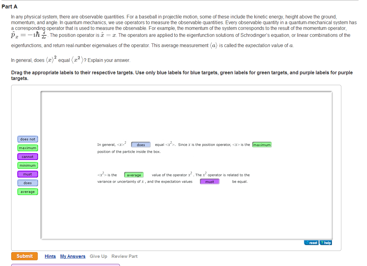 In any physical system, there are observable | Chegg.com