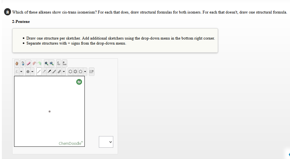 Solved Which Of These Alkenes Show Cis Trans Isomerism For