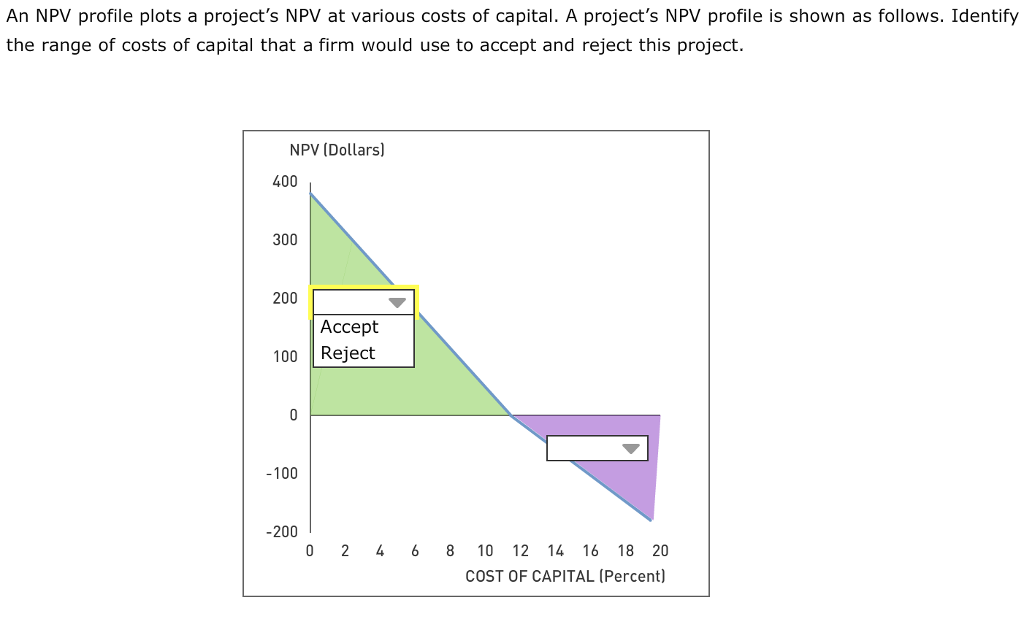 Solved The net present value (NPV) and internal rate of | Chegg.com