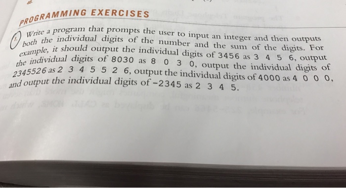 Solved Write A Program That Prompts The User To Input An 7902