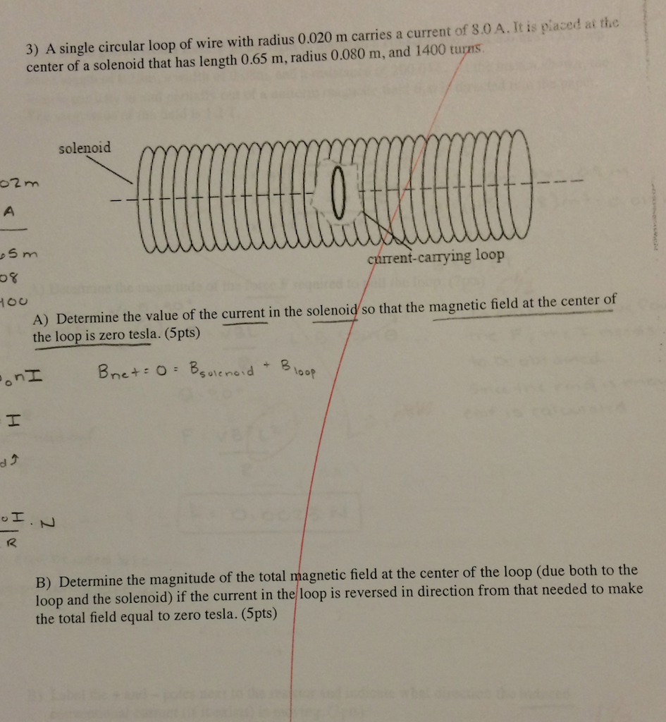 Solved A single circular loop of wire with radius 0.020 m | Chegg.com