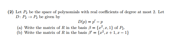 Solved Consider the following three vectors in R3 v1 = | Chegg.com