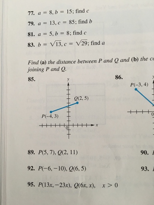 Solved Find the distance between p and q on problem 85. I | Chegg.com
