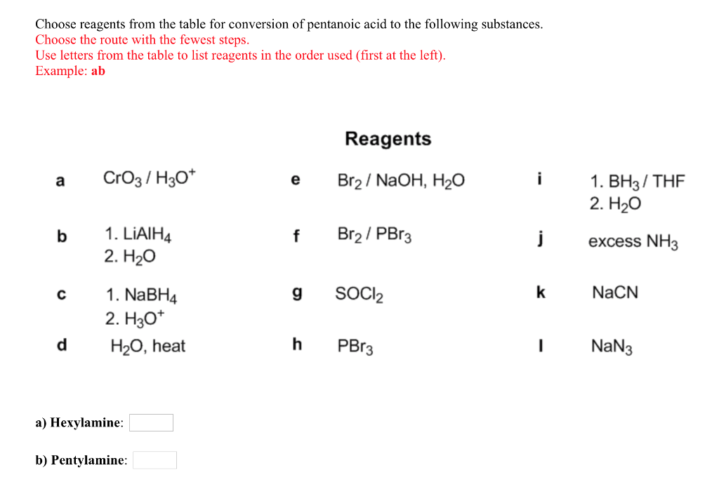 Solved Choose reagents from the table for conversion of | Chegg.com Solved Choose reagents from the table for conversion of | Chegg.com