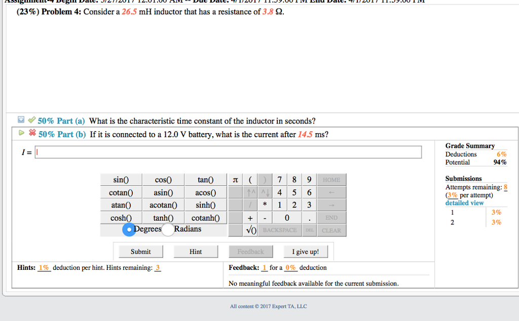 Solved Consider A 26 5 Mh Inductor That Has A Resistance Of