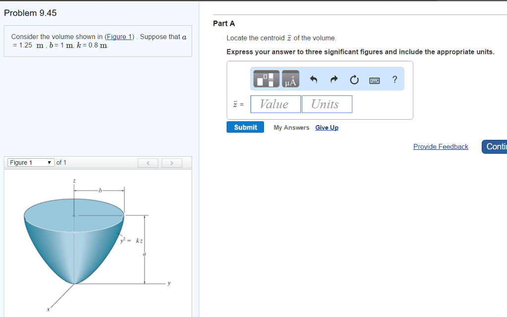 Solved Problem 9.45 Part A Consider the volume shown in | Chegg.com