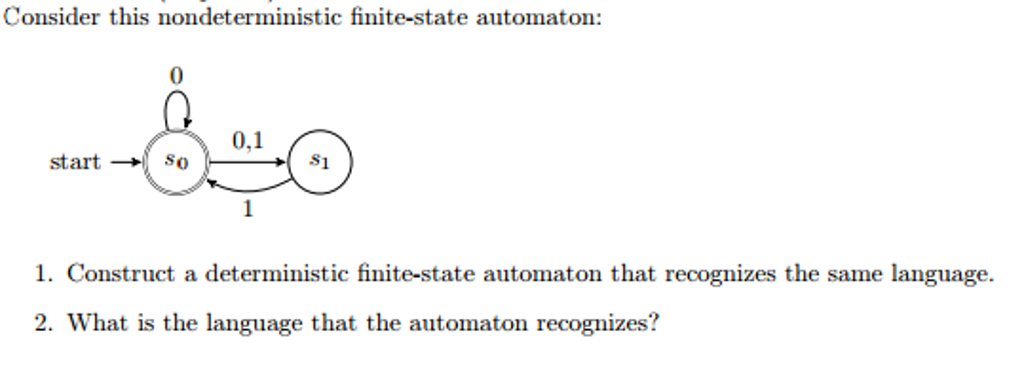 Solved Consider This Nondeterministic Finite State